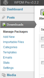 Before creating new package - WordPress Download Manager