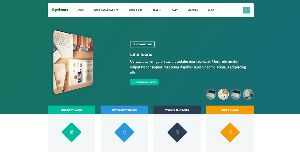 Optimus - WordPress Responsive Digital Store Theme